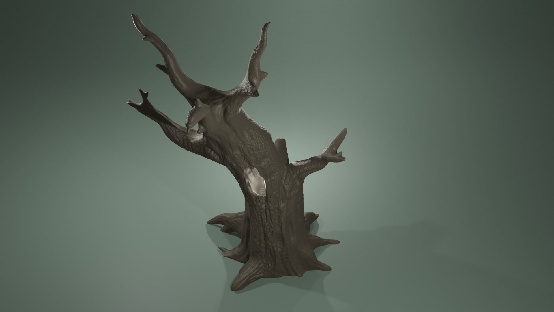 Dead tree for tabletop dnd diorama plant woods horror halloween 3D ...