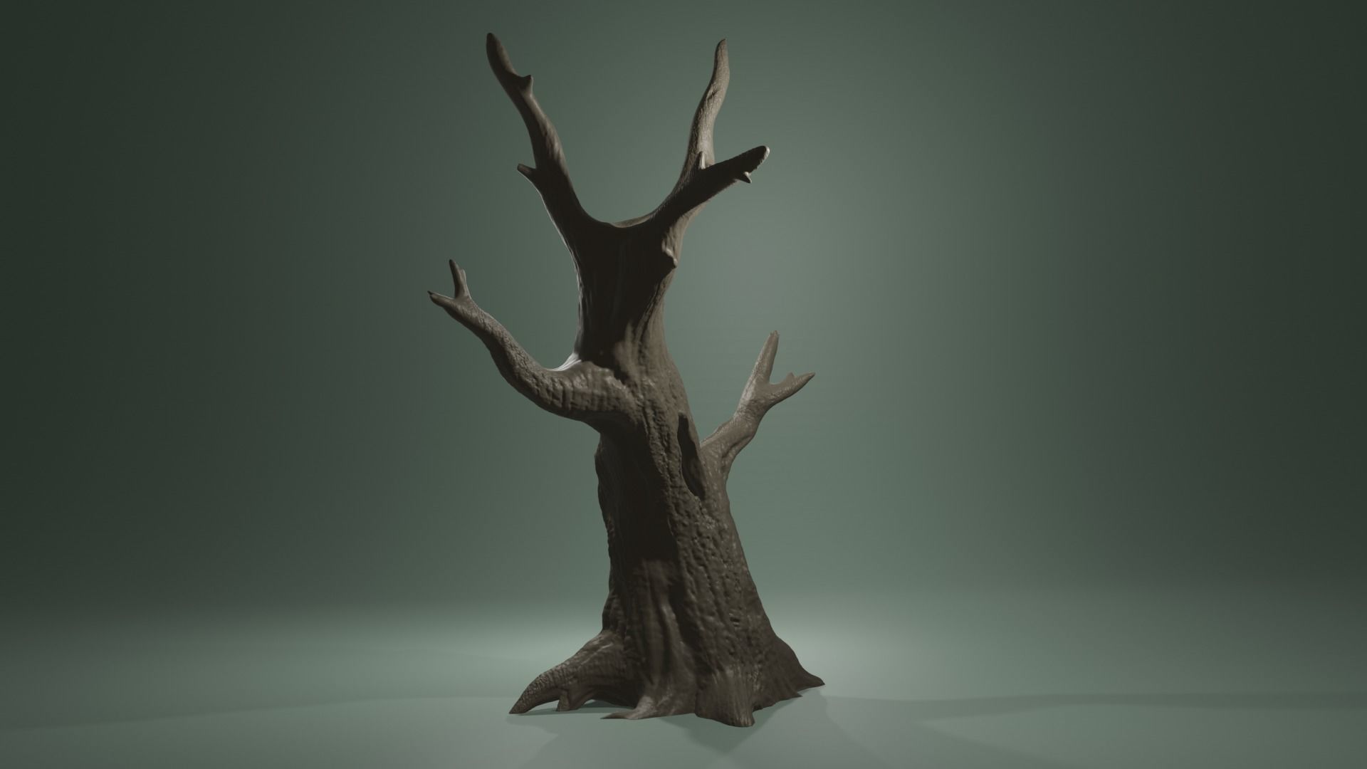 Dead tree for tabletop dnd diorama plant woods horror halloween 3D ...