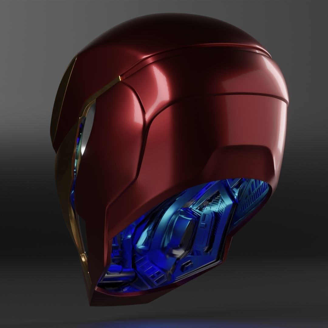 Iron Man Motorized Mk 50 3D Printable Iron Man Helmet 3D model 3D ...