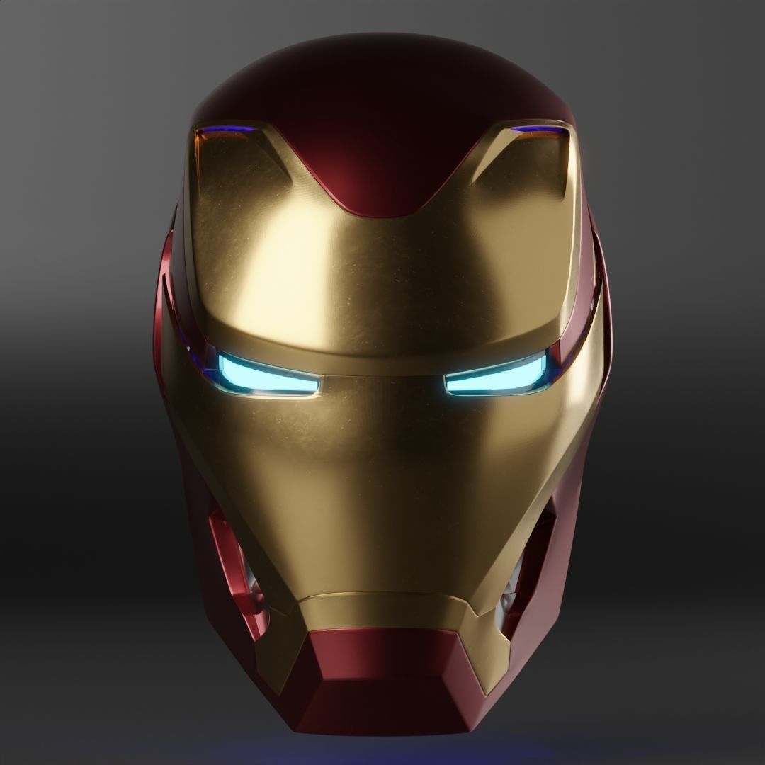Iron Man Motorized Mk 50 3D Printable Iron Man Helmet 3D model 3D ...