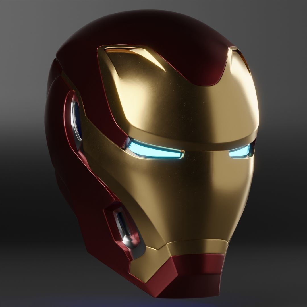 Iron Man Static Mk 50 3D Printable Iron Man Helmet 3D model 3D ...