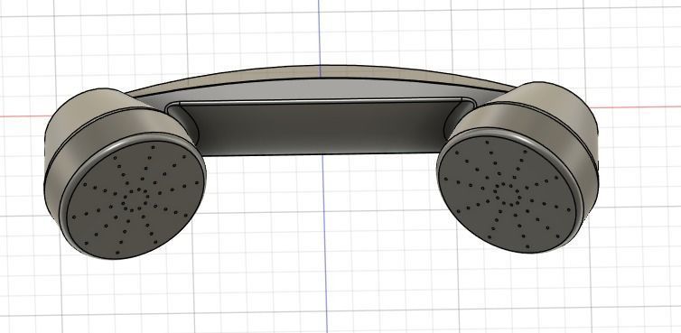 Retro Telephone Handset free 3D model 3D printable | CGTrader