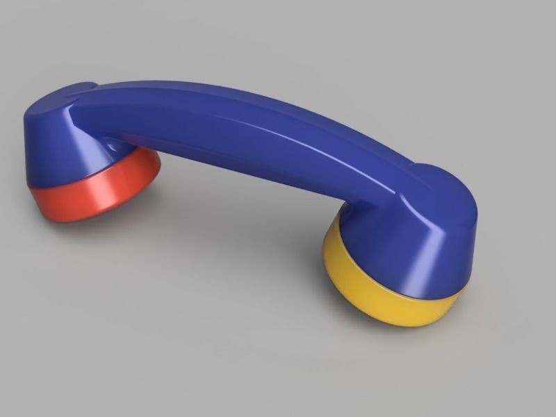 Retro Telephone Handset free 3D model 3D printable | CGTrader
