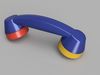 Retro Telephone Handset free 3D model 3D printable | CGTrader