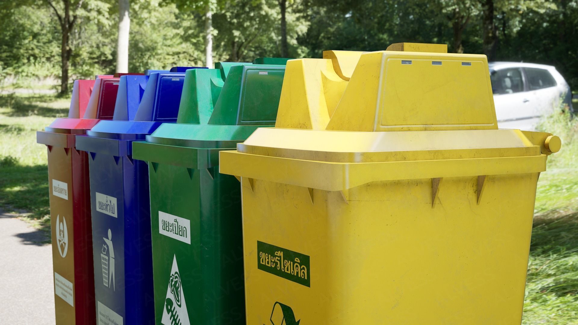 3D model Thai Garbage bin VR / AR / low-poly | CGTrader