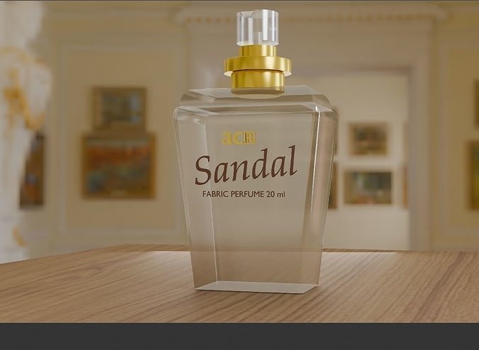 Transparant Perfume Bottle Sandal Perfume 3D model free VR / AR / low ...