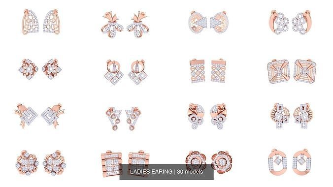 LADIES EARING 3D Model Collection 3D printable | CGTrader