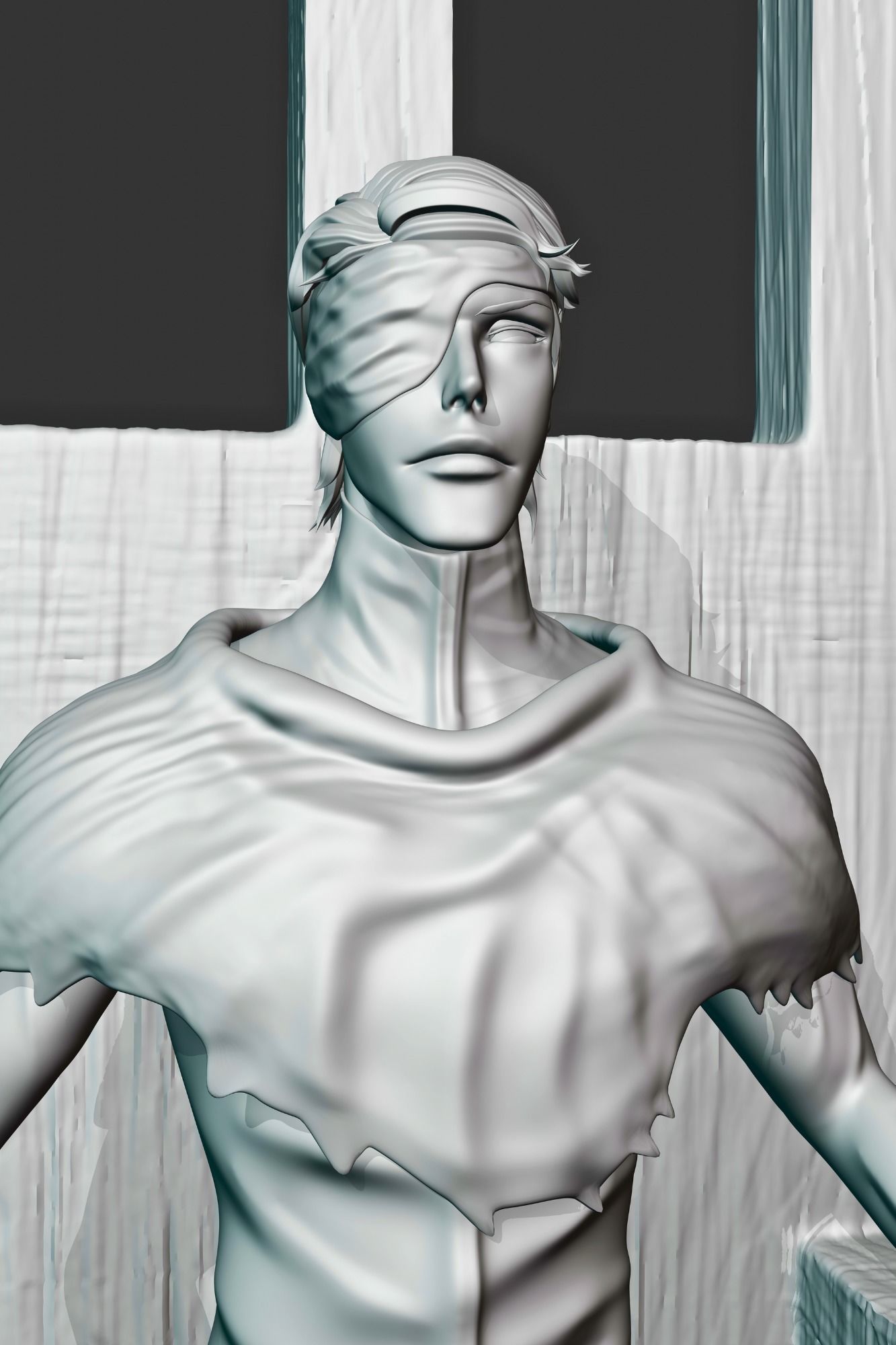 Aizen Sosuke - Manga Style Sitting on Chair 3D model 3D printable ...