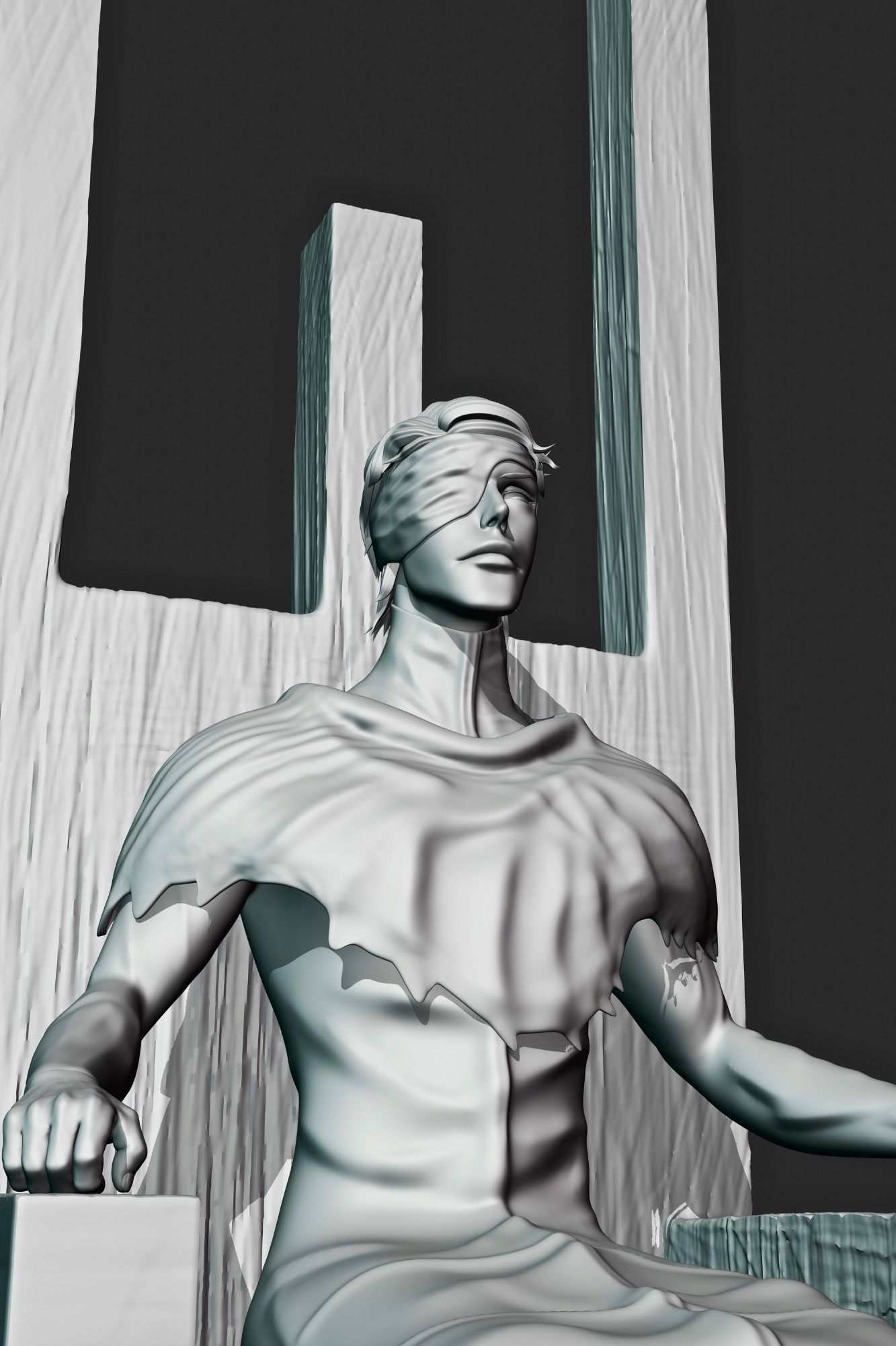 Aizen Sosuke - Manga Style Sitting on Chair 3D model 3D printable ...