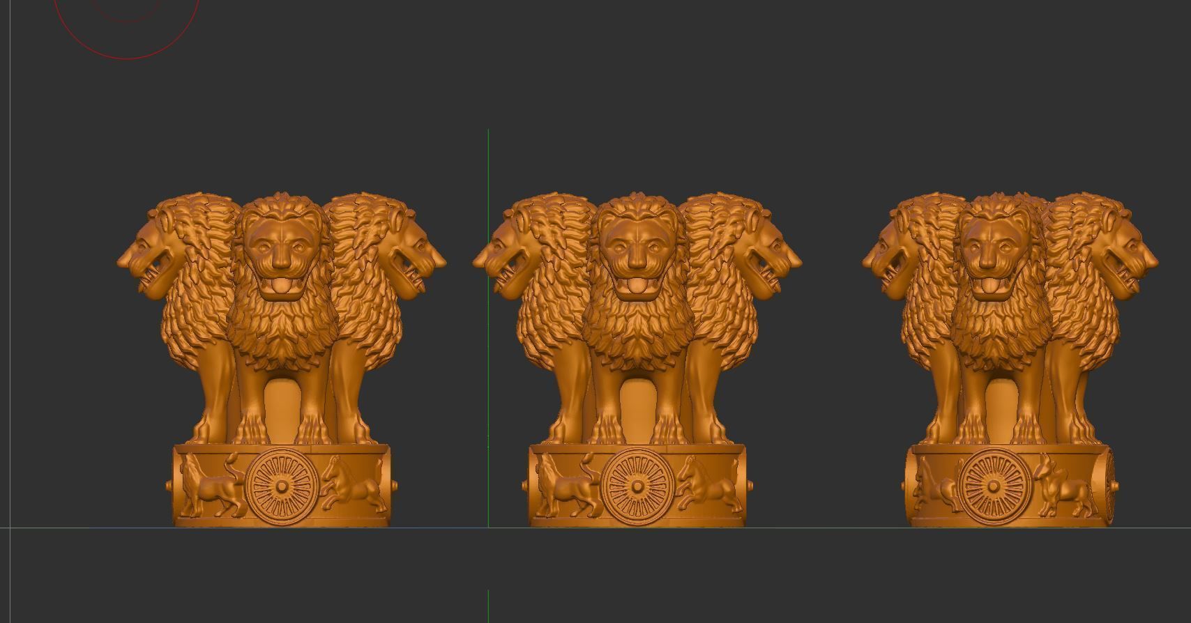 Ashoka statue of Indian government 3D model 3D printable | CGTrader