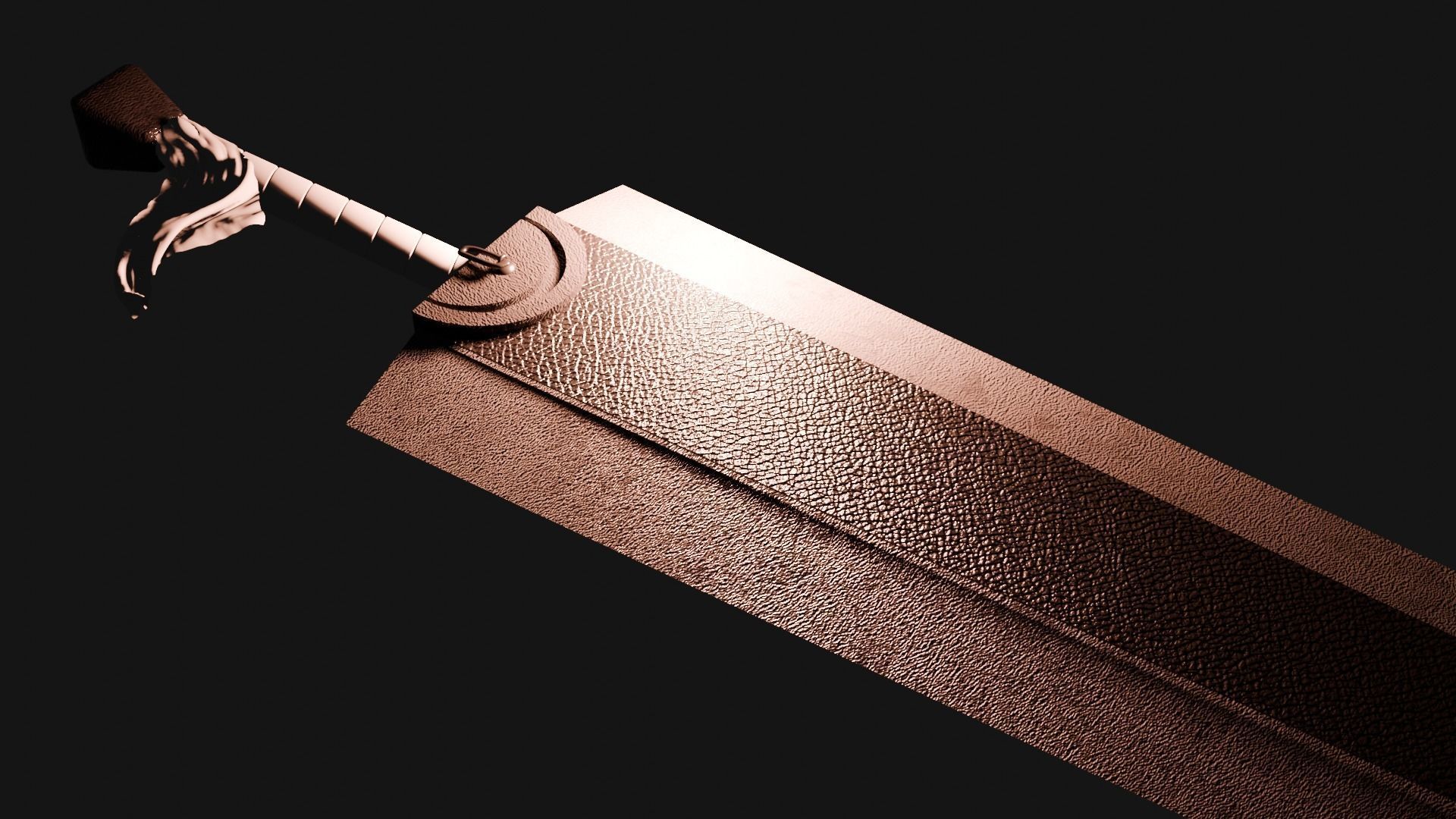 Dragon Slayer Berserk manga Gut s Sword fanart 3D Model free VR / AR ...