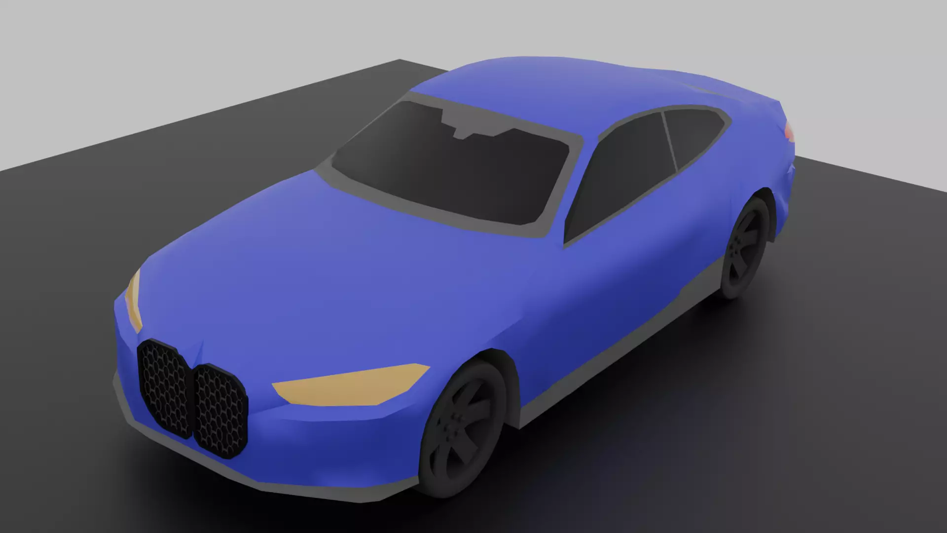 Low Poly Sports Car 1 free VR / AR / low-poly 3D model | CGTrader