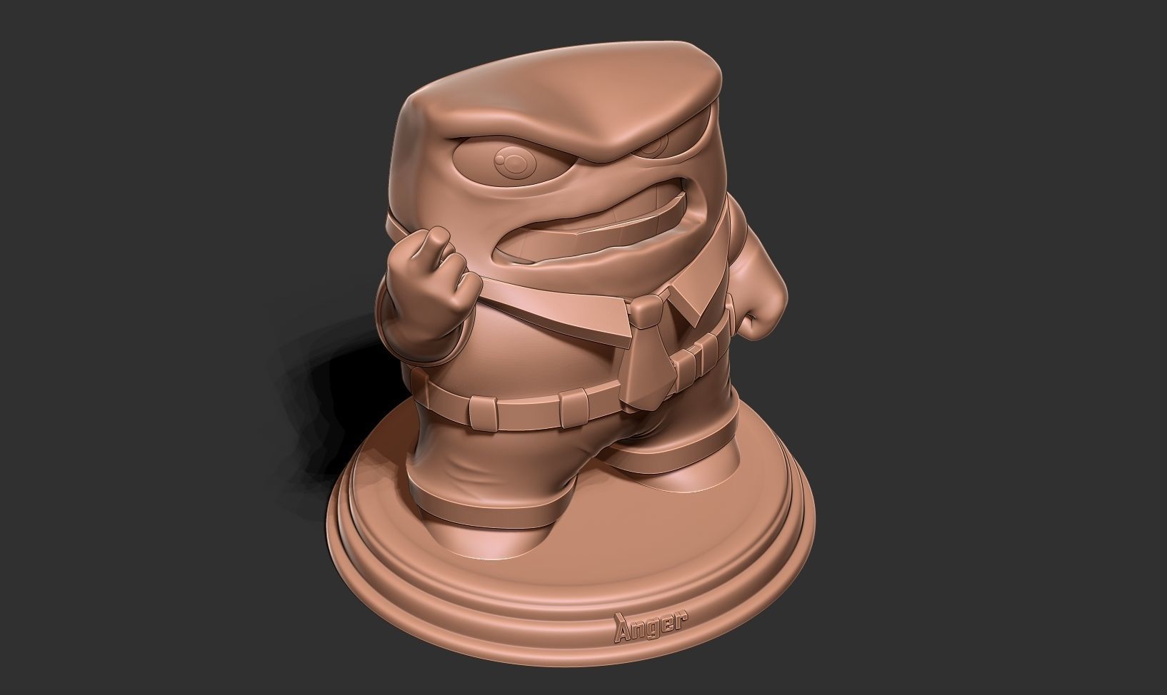 Anger - Inside Out 2 Fanart 3D model 3D printable | CGTrader