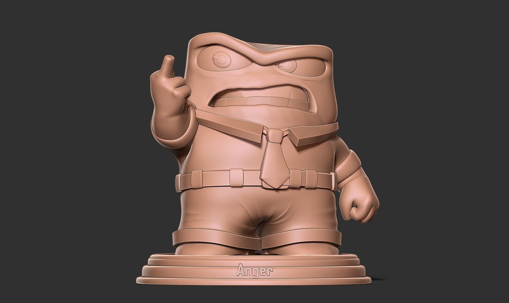 Anger - Inside Out 2 Fanart 3D model 3D printable | CGTrader