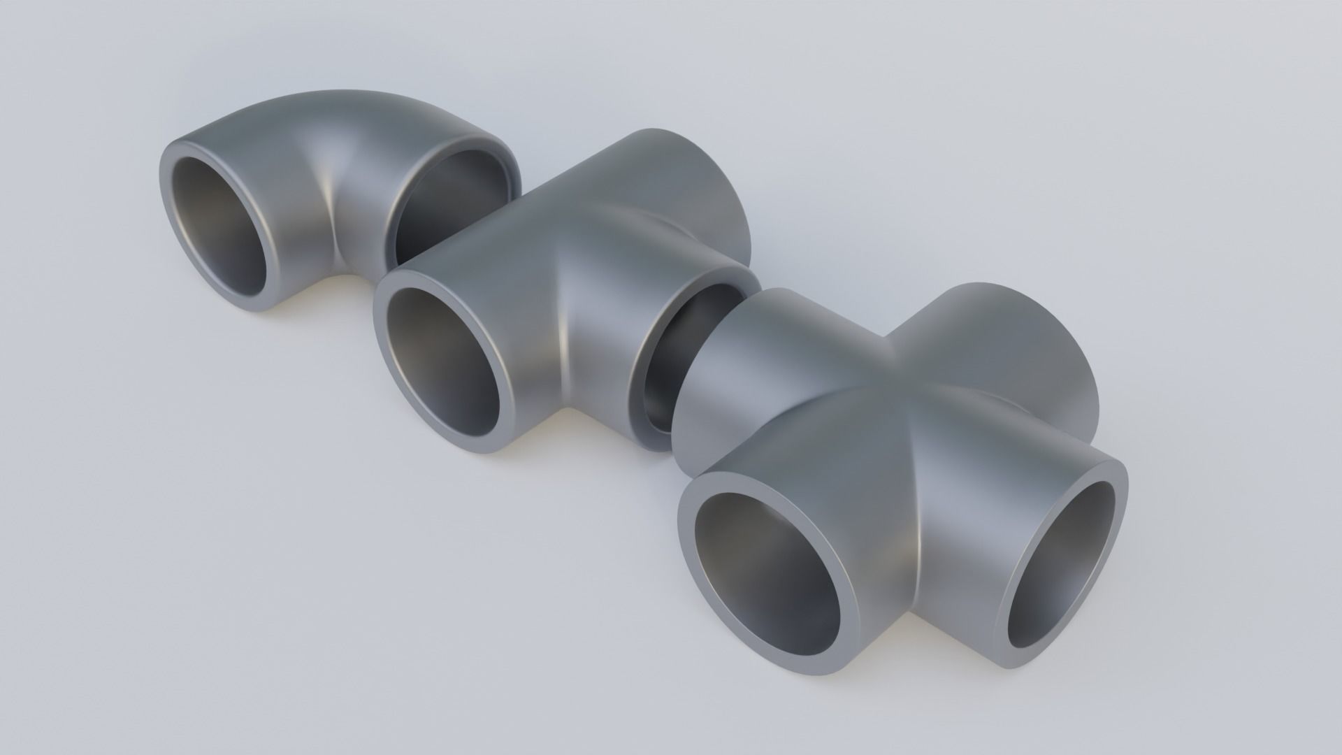 Pipe Joints Set 3D model | CGTrader