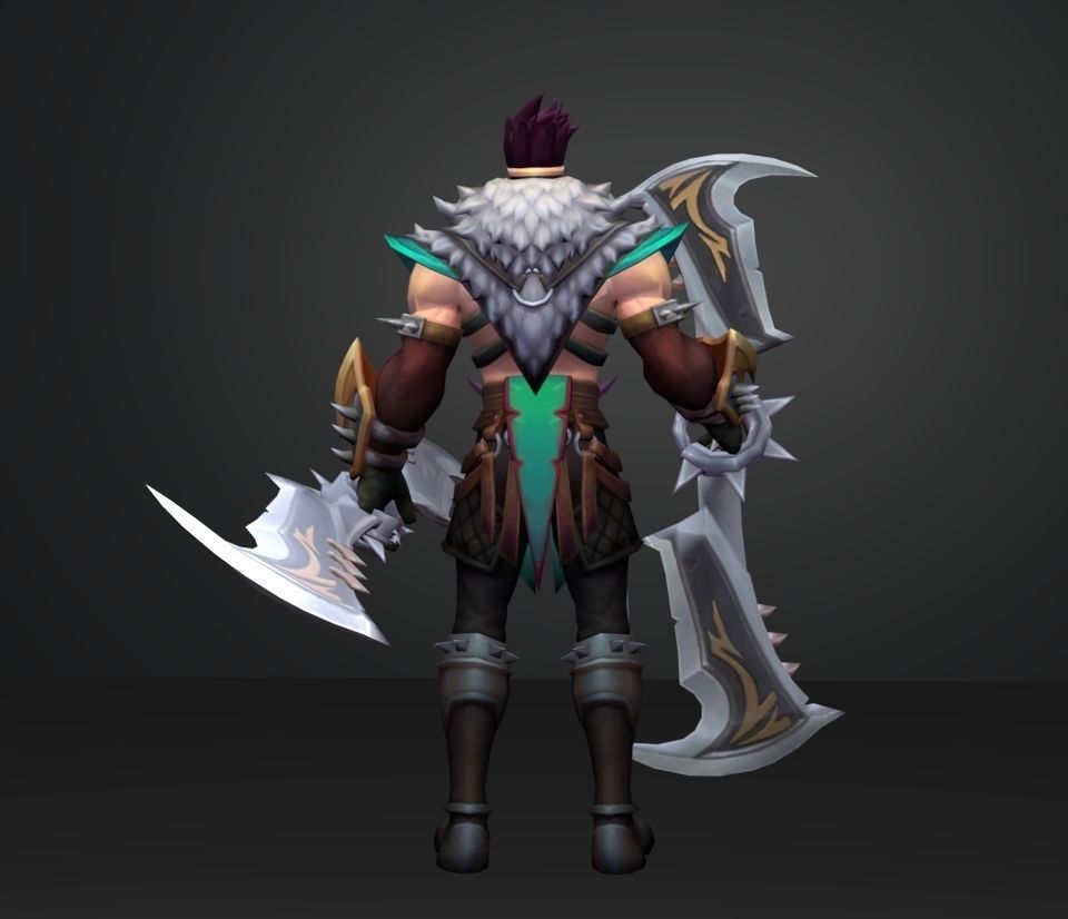 draven wildrift 3D model animated rigged | CGTrader