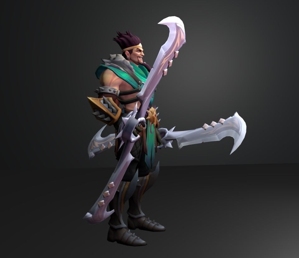 draven wildrift 3D model animated rigged | CGTrader