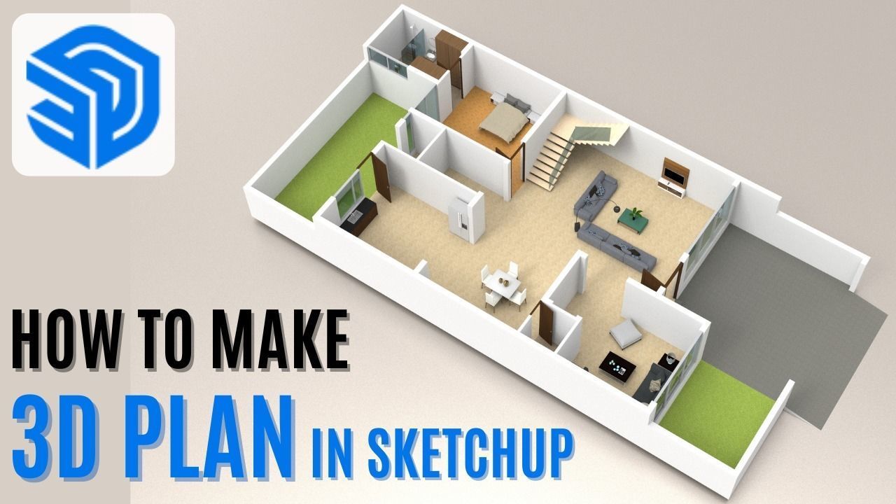Make 3d Floor Plan in Sketchup Exercise File free 3D model | CGTrader