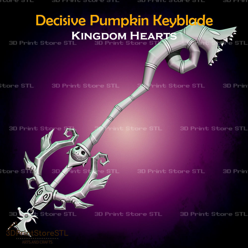 Decisive Pumpkin Keyblade Cosplay Kingdom Hearts - STL File 3D model 3D ...