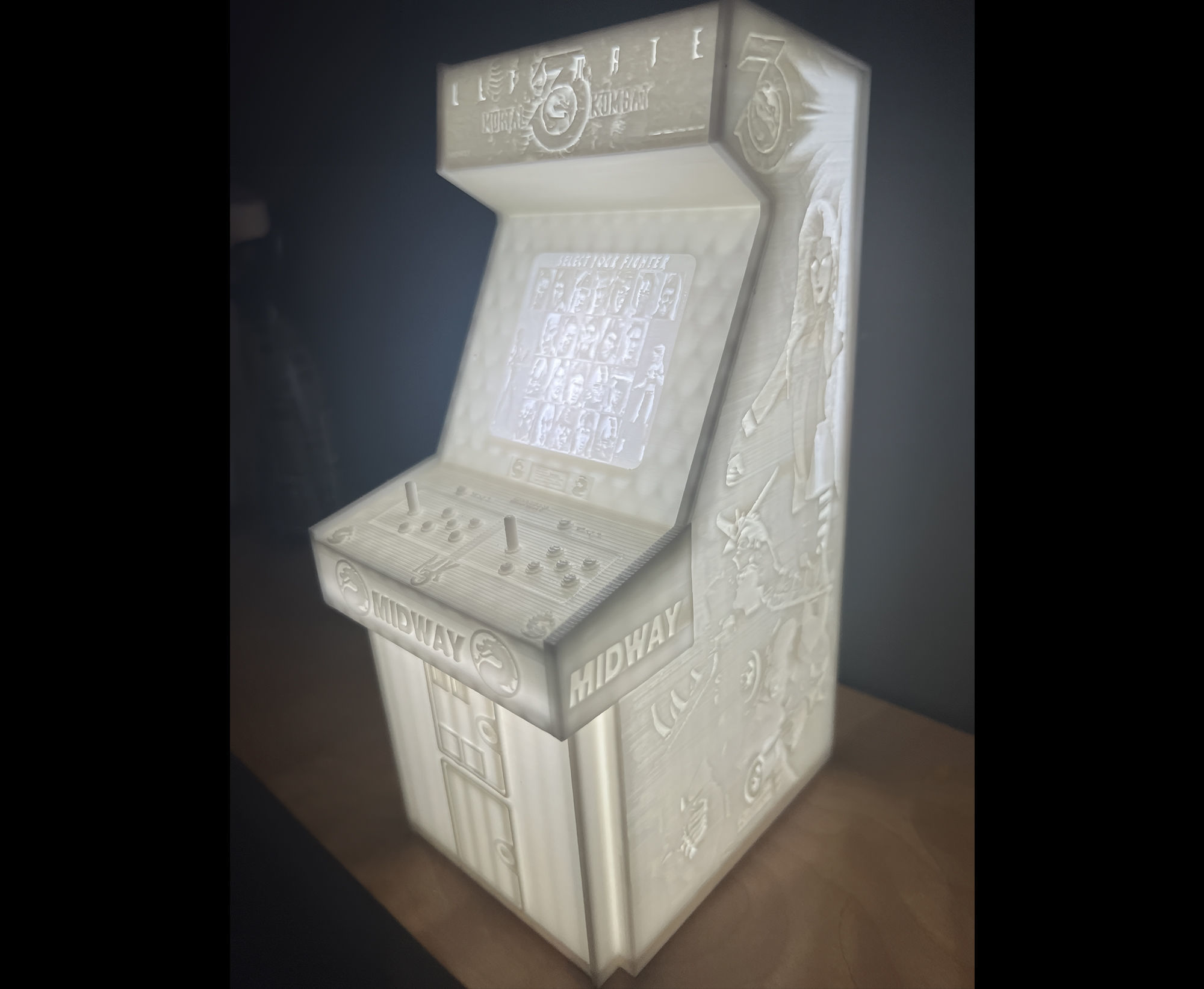 Ultimate Mortal Kombat 3 Arcade Cabinet with Lithophane 3D model 3D ...
