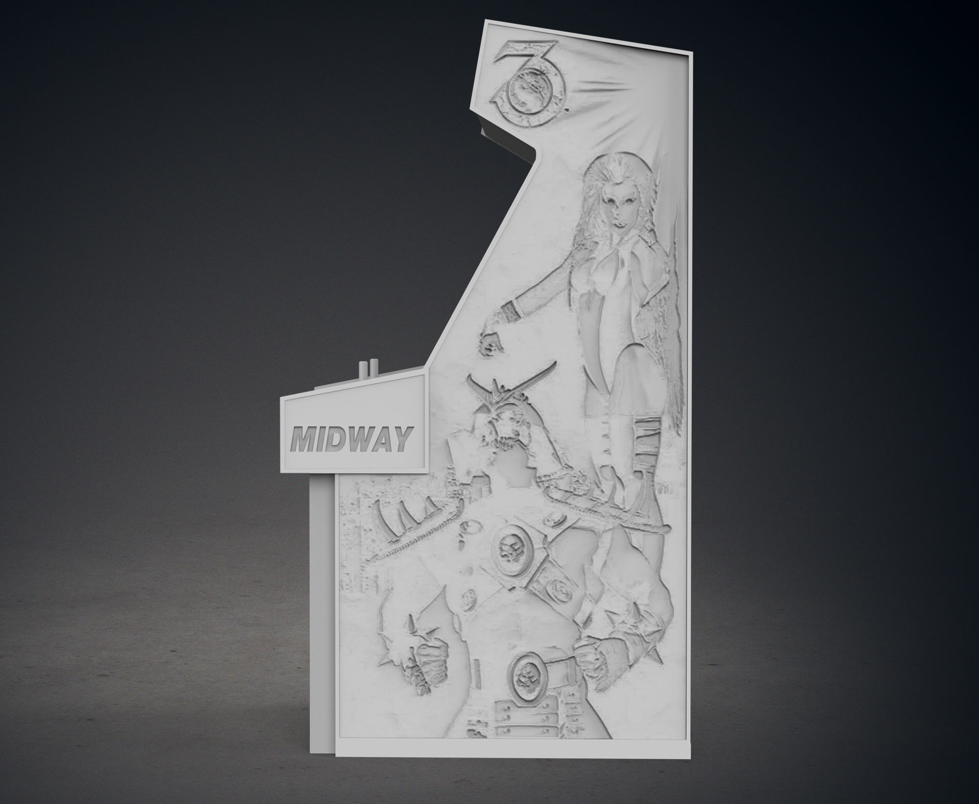 Ultimate Mortal Kombat 3 Arcade Cabinet with Lithophane 3D model 3D ...