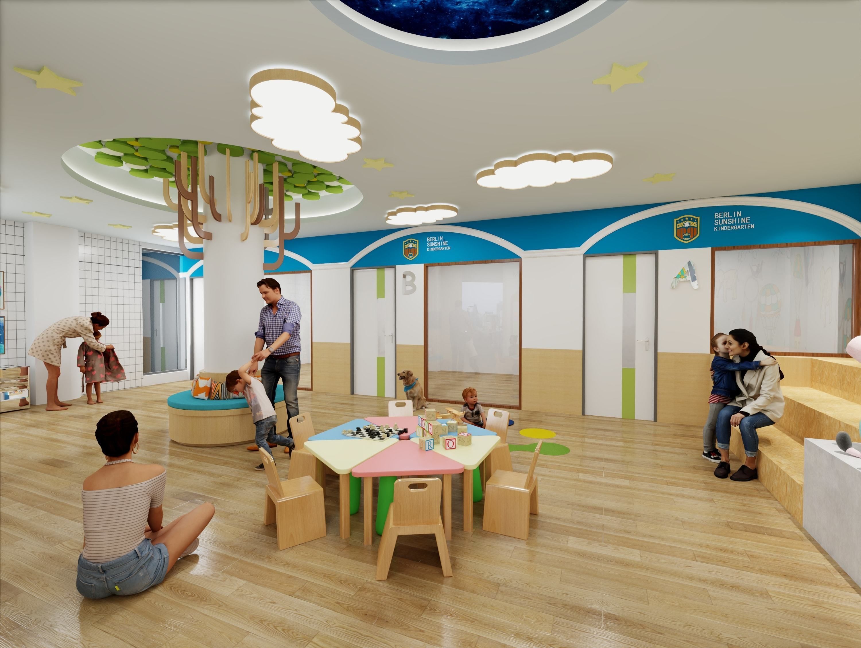 Child care center - and indoor play areas 3D model | CGTrader