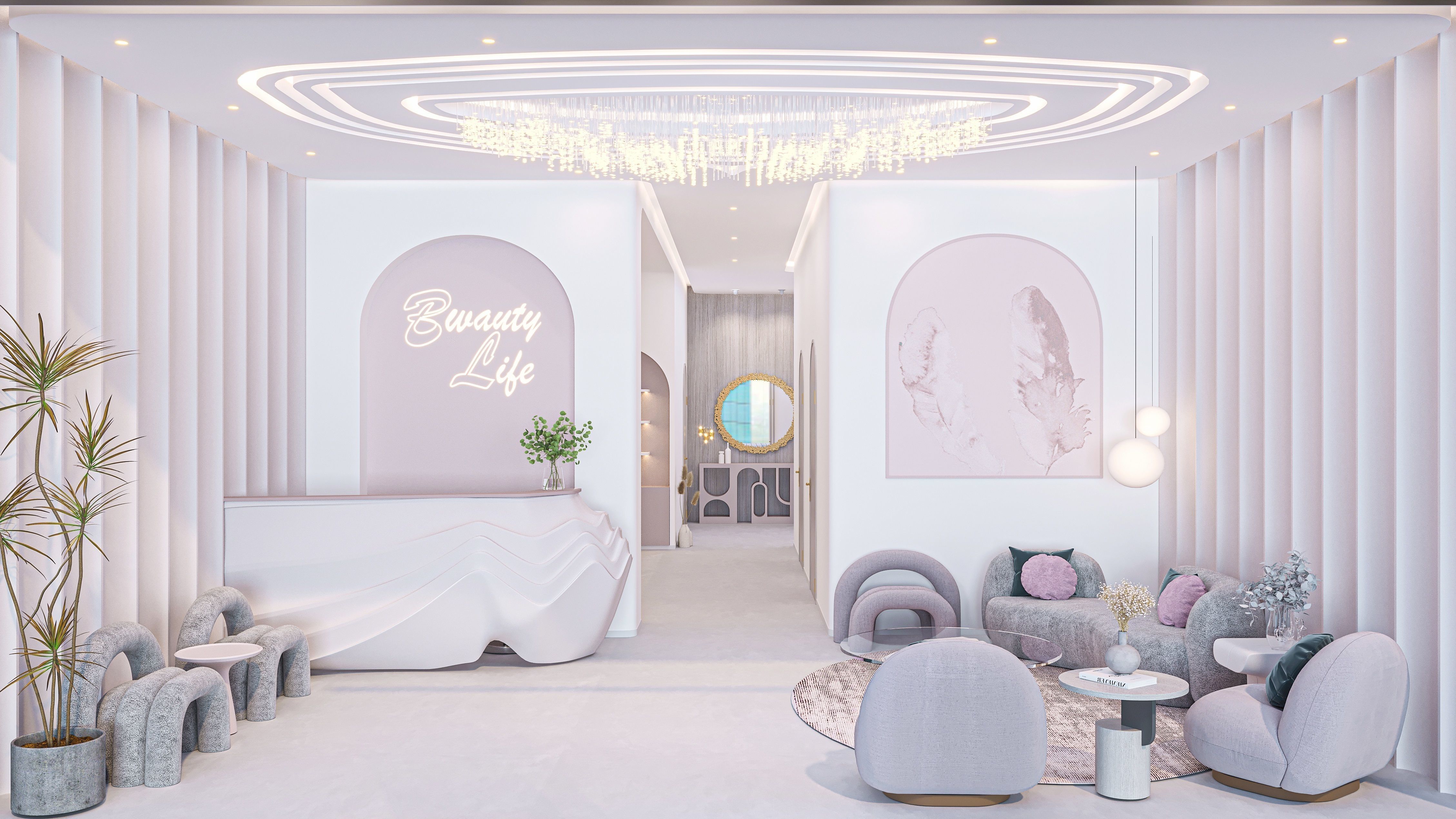 Beauty Salon Interior Scene 3D model 3D model | CGTrader