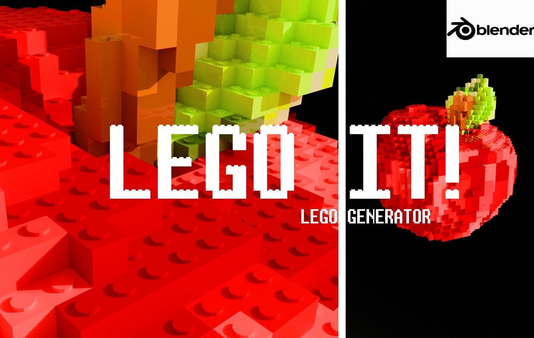 LegoIT Blender Addon LEGO free 3D model | CGTrader