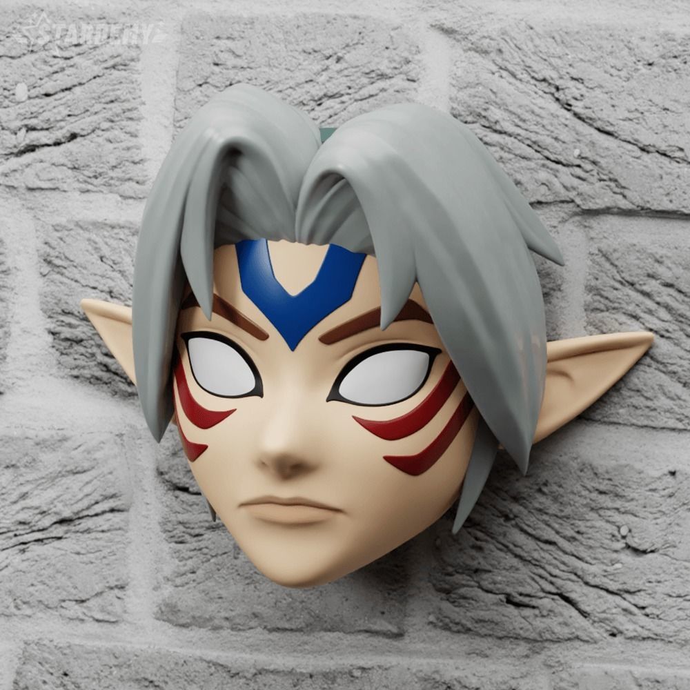 FIERCE DEITY ZELDA MASK WALL DECOR 3D model 3D printable | CGTrader