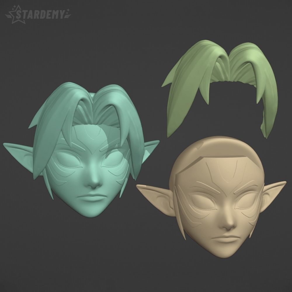 FIERCE DEITY ZELDA MASK WALL DECOR 3D model 3D printable | CGTrader