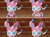 SYLVEON CHIBI 4 MODELS FANART POKEMON EEVEELUTION 3D model 3D printable ...
