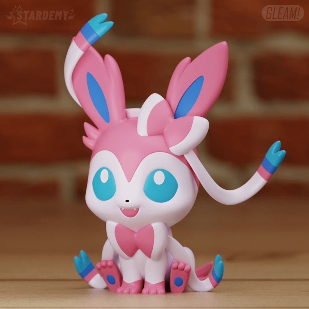 SYLVEON CHIBI 4 MODELS FANART POKEMON EEVEELUTION 3D model 3D printable ...