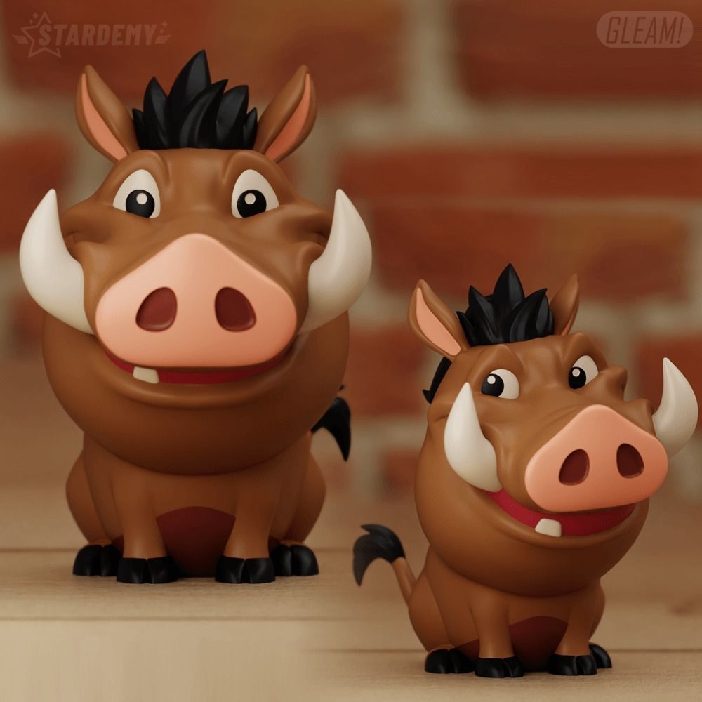 PUMBA CHIBI 2 MODELS LION KING FANART 3D model 3D printable | CGTrader