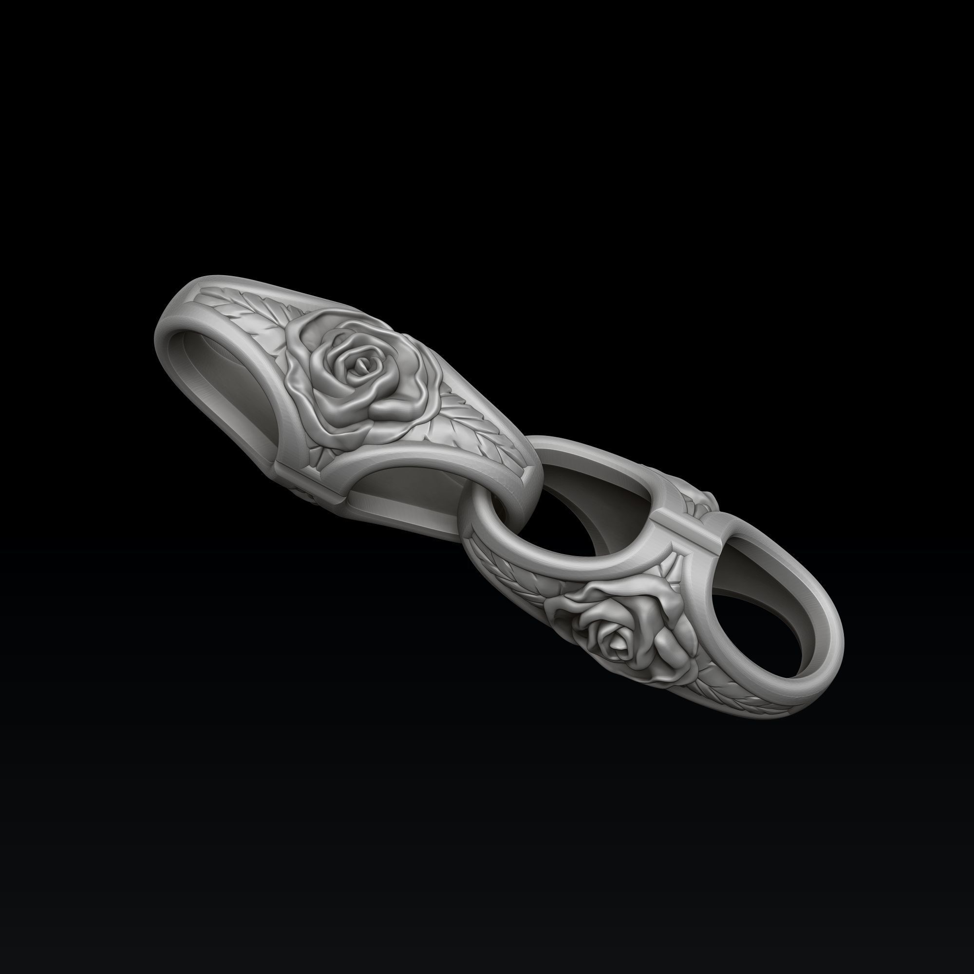 Rose Chain 3D model 3D printable | CGTrader