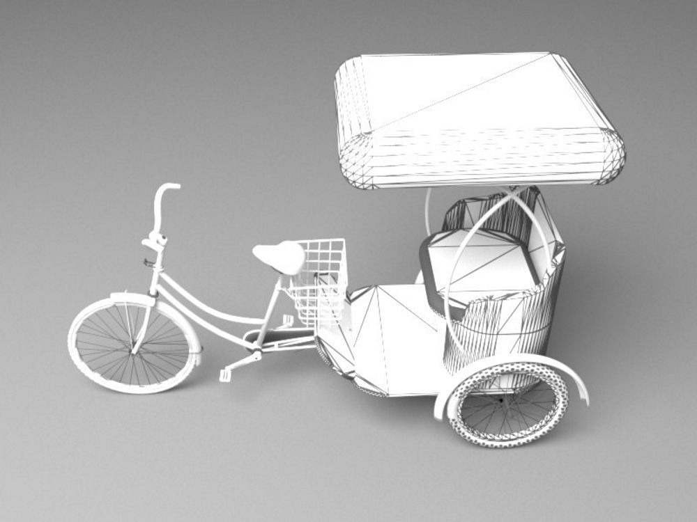 Bike Rickshaw 3D model | CGTrader