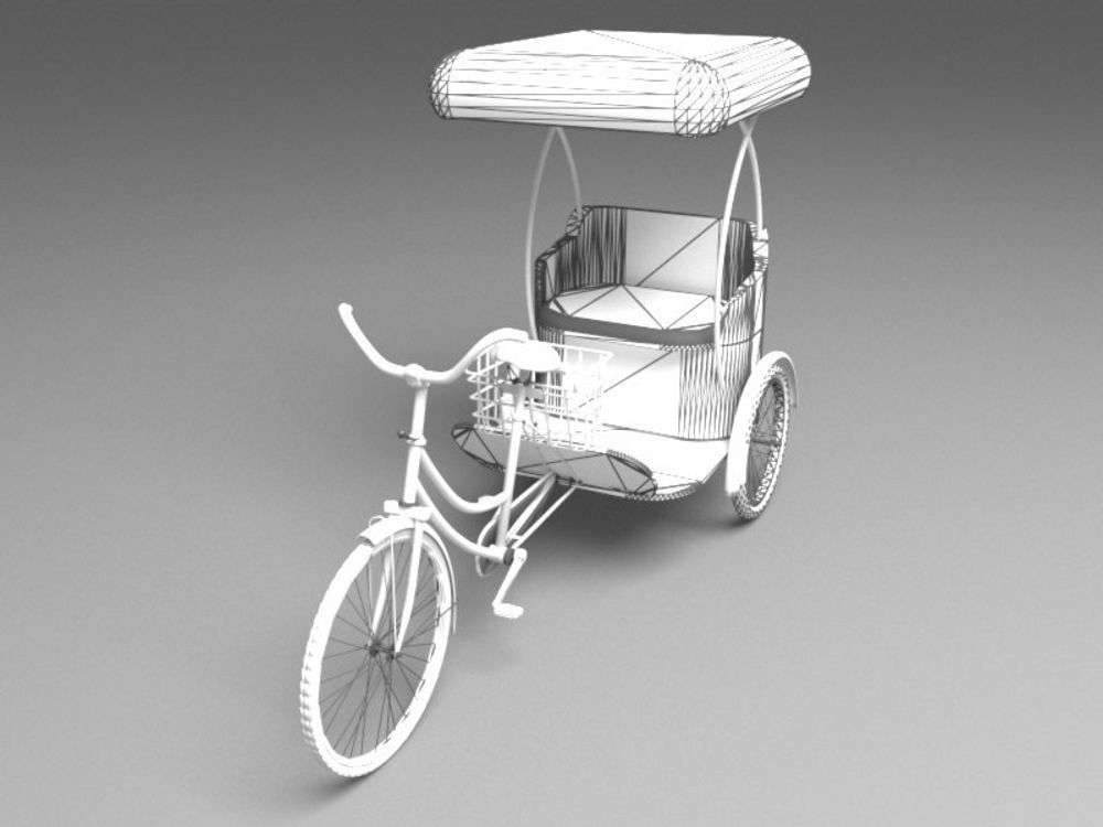 Bike Rickshaw 3D model | CGTrader