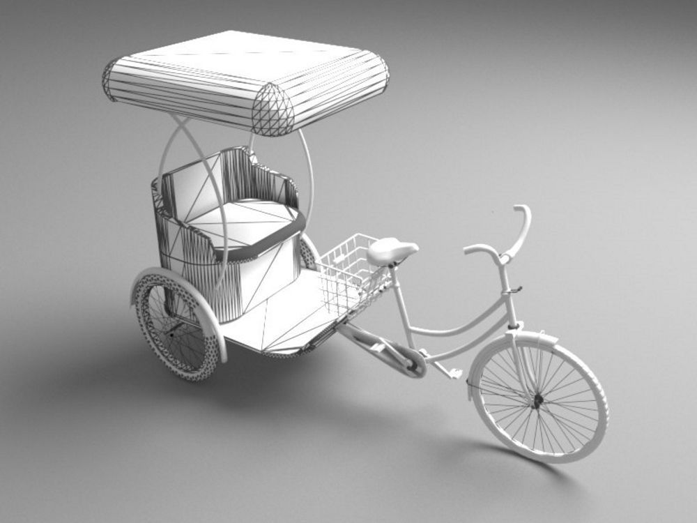 Bike Rickshaw 3D model | CGTrader