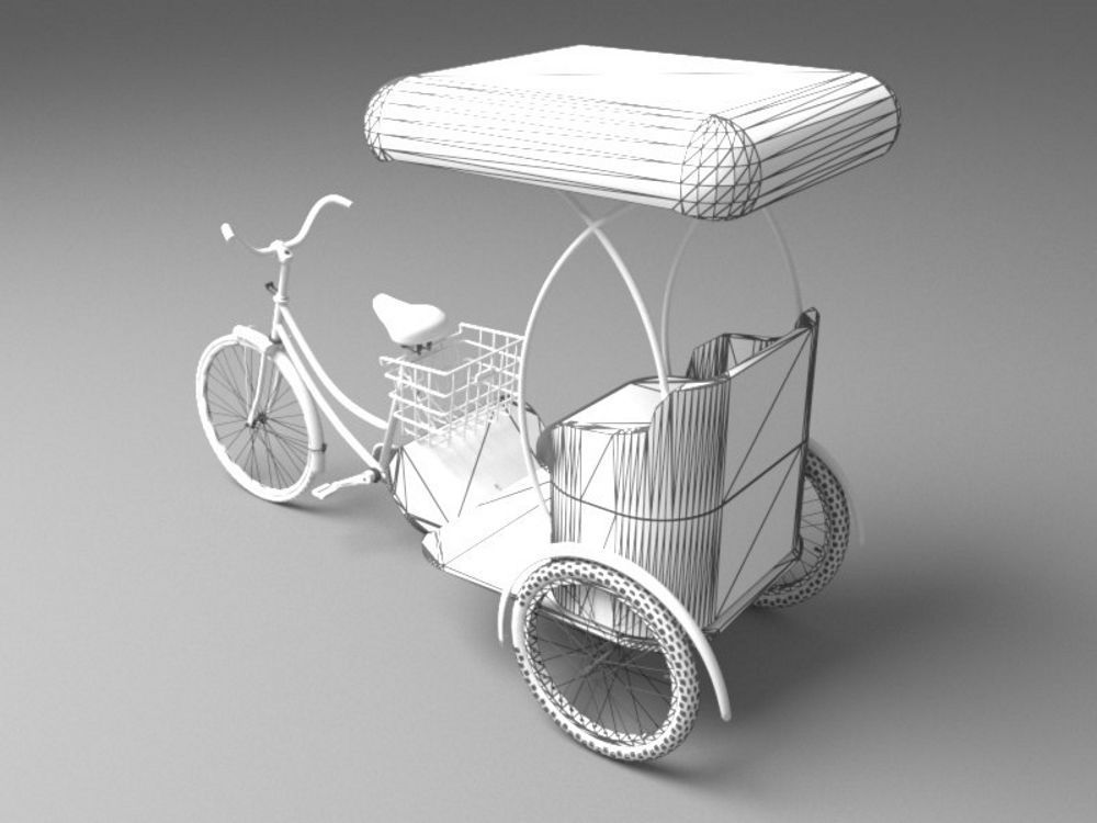 Bike Rickshaw 3D model | CGTrader