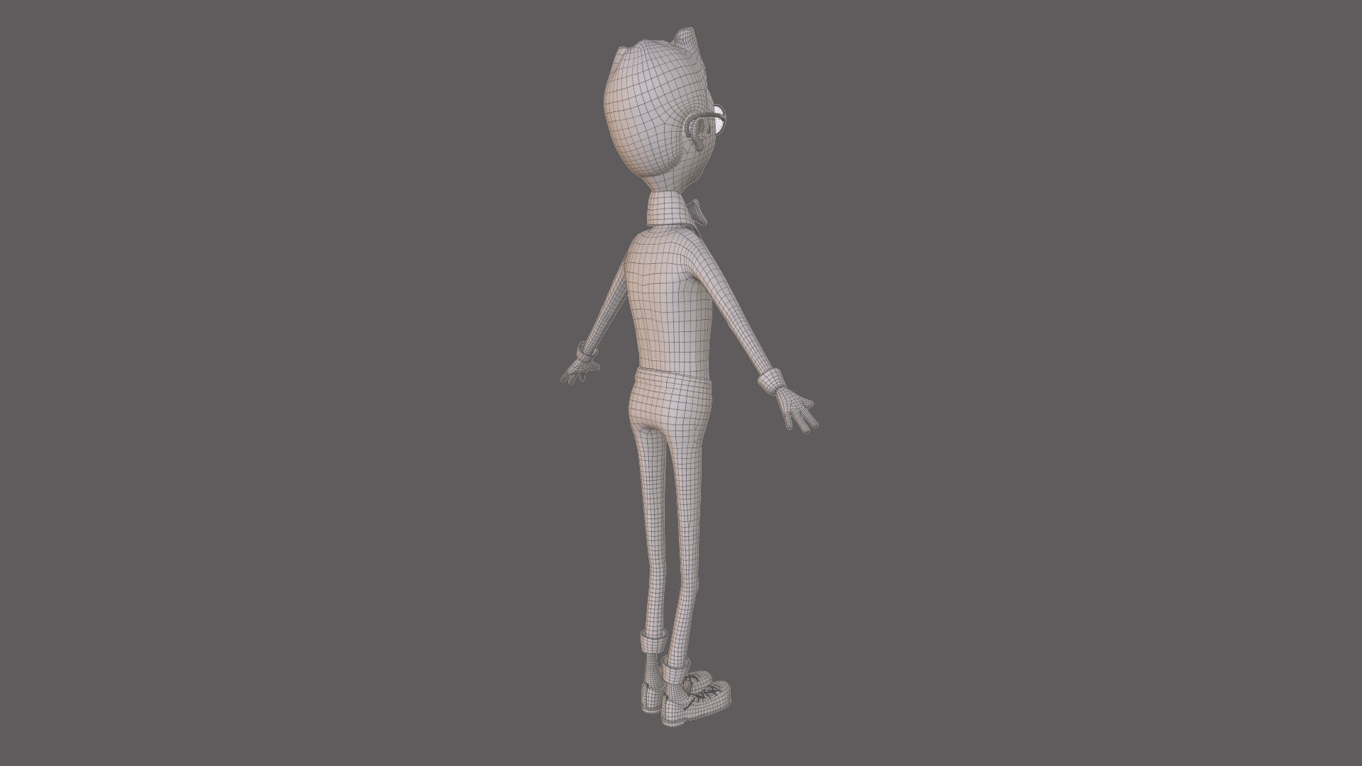 Boy nerd free VR / AR / low-poly 3D model | CGTrader