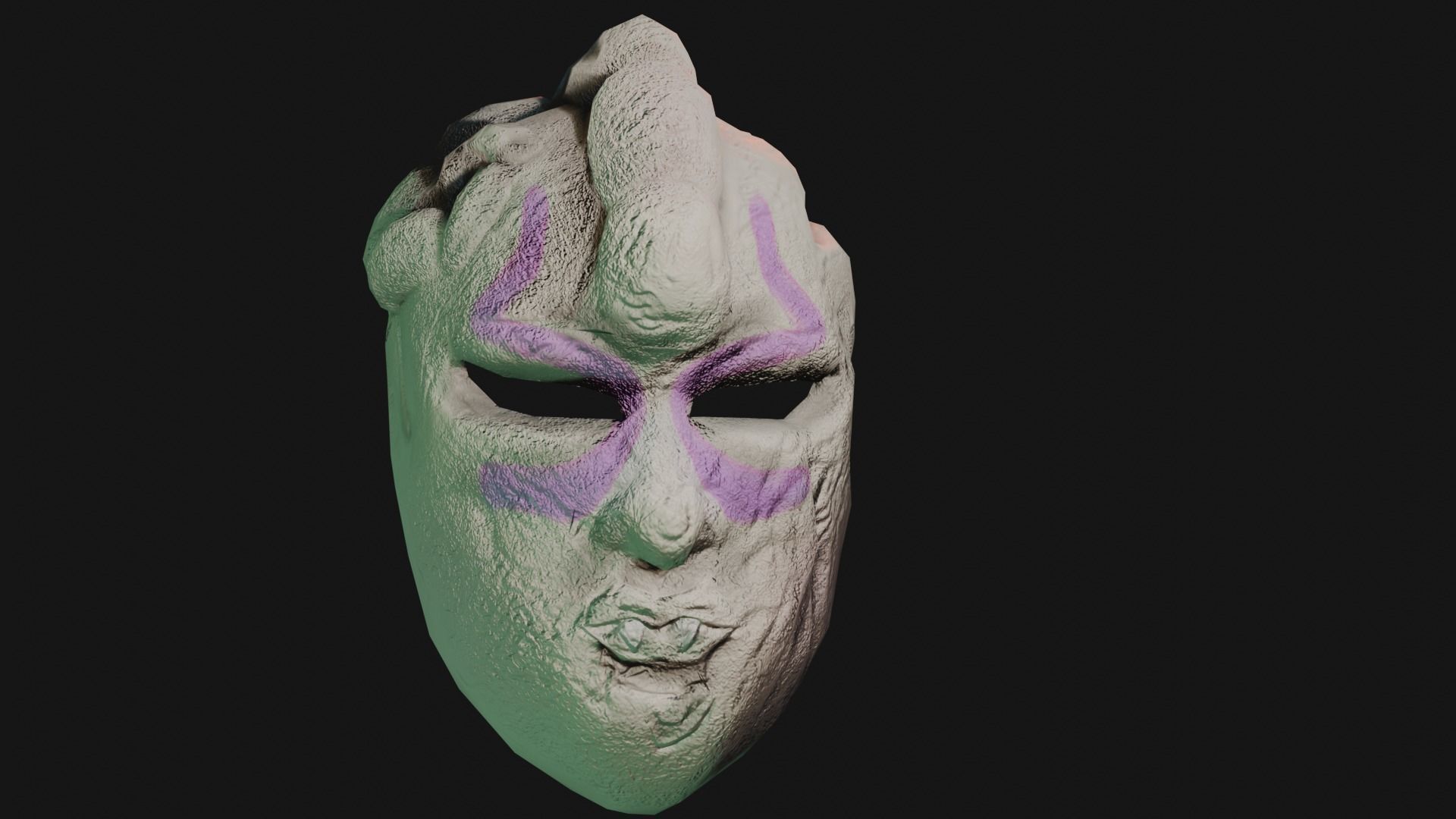 jojo pillarman mask Fan art free VR / AR / low-poly 3D model | CGTrader