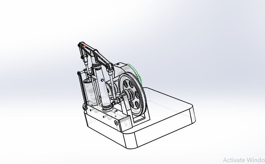 Steam Engine Model 46 Parts and Animation CAD File 3D model 3D ...