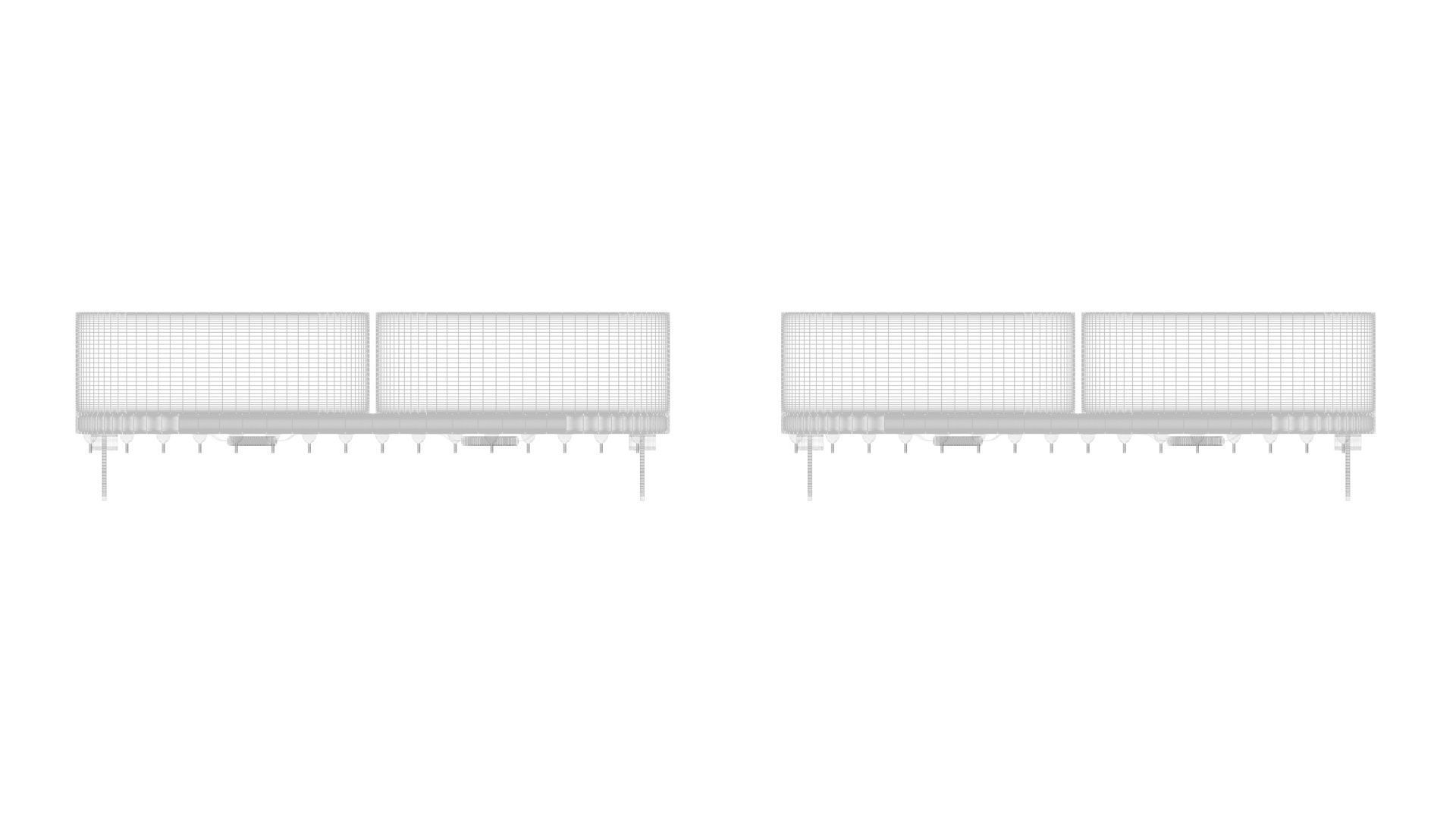 Illuminated LED Dot Matrix Displays Set 3D model | CGTrader