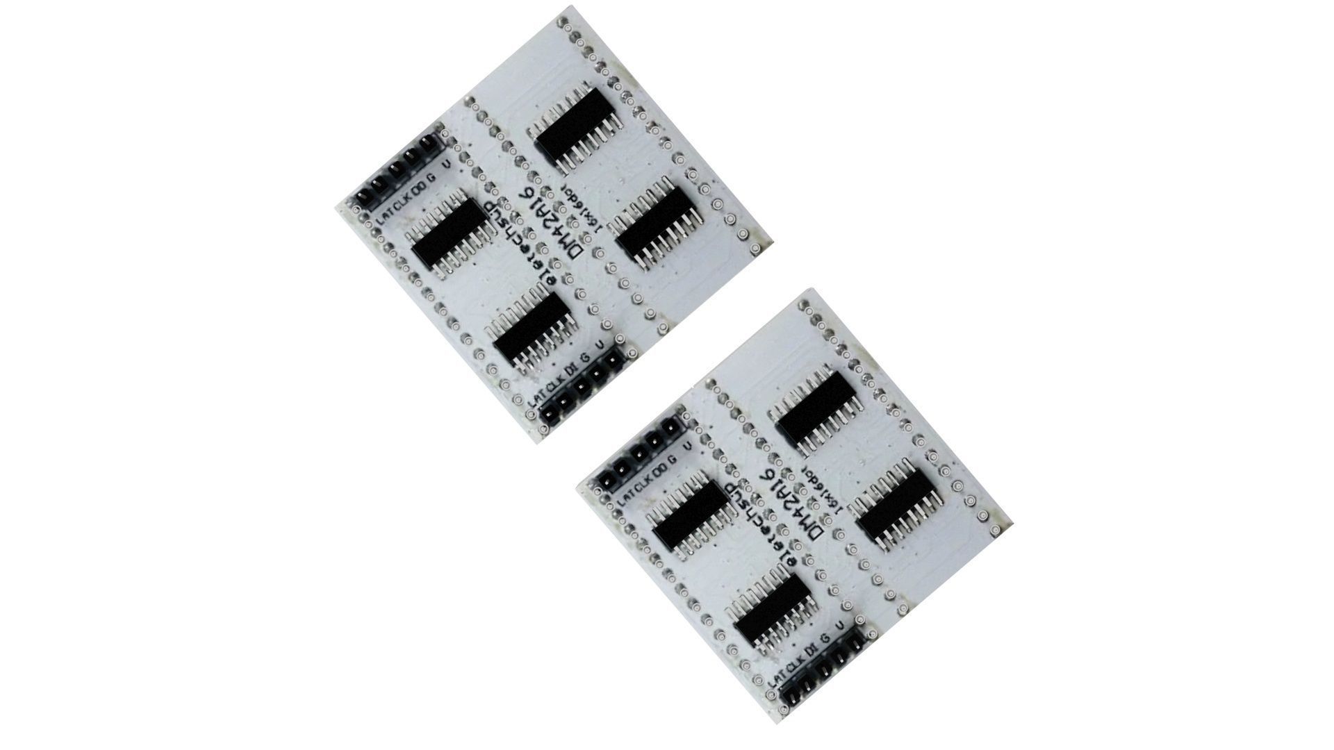 Illuminated LED Dot Matrix Displays Set 3D model | CGTrader