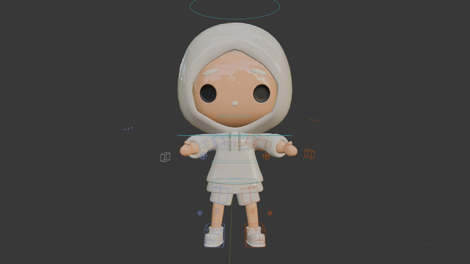 3D model Low-Poly Cartoon Boy Character with Body Rig VR / AR / low ...