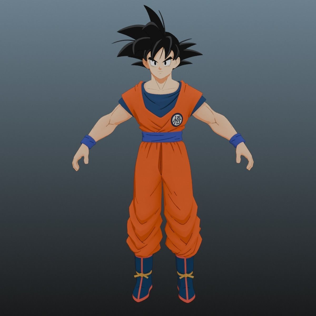 3D model Goku Dragon Ball for Blender Only VR / AR / low-poly | CGTrader