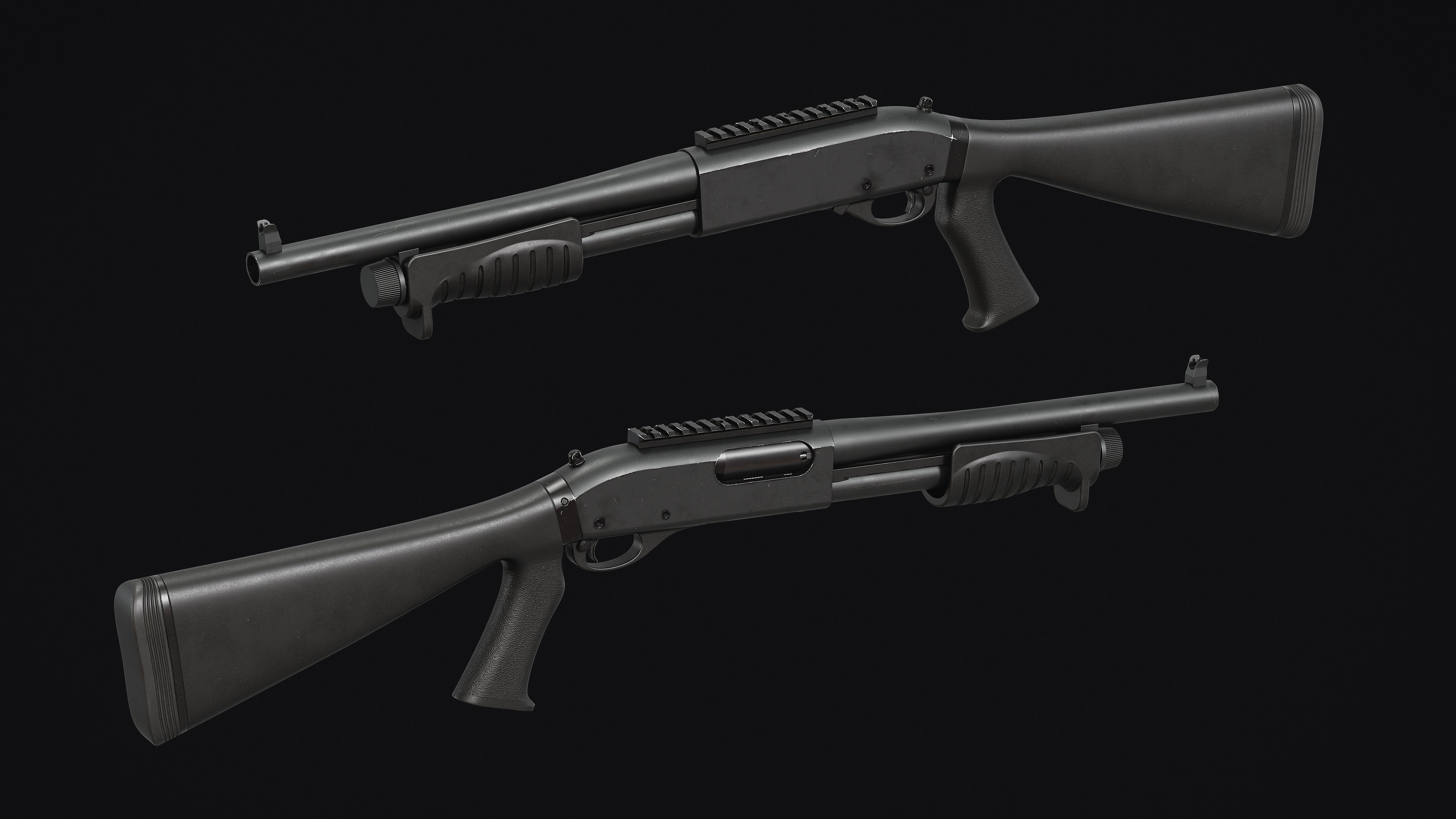 3D model Remington 870 shotguns pack VR / AR / low-poly | CGTrader