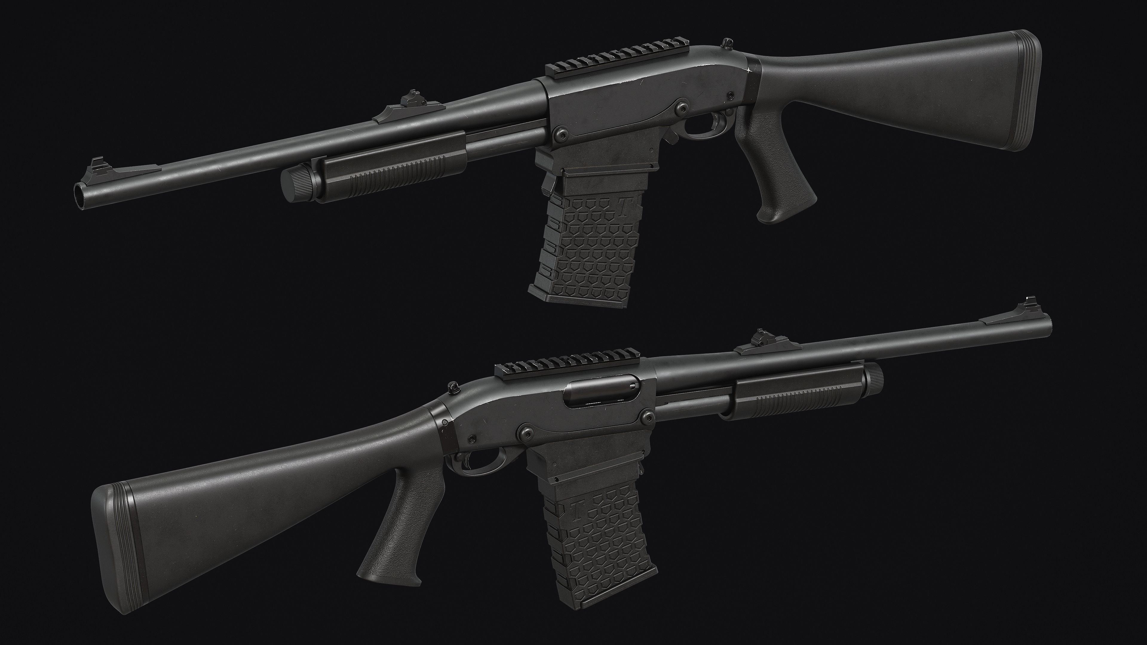 3D model Remington 870 shotguns pack VR / AR / low-poly | CGTrader