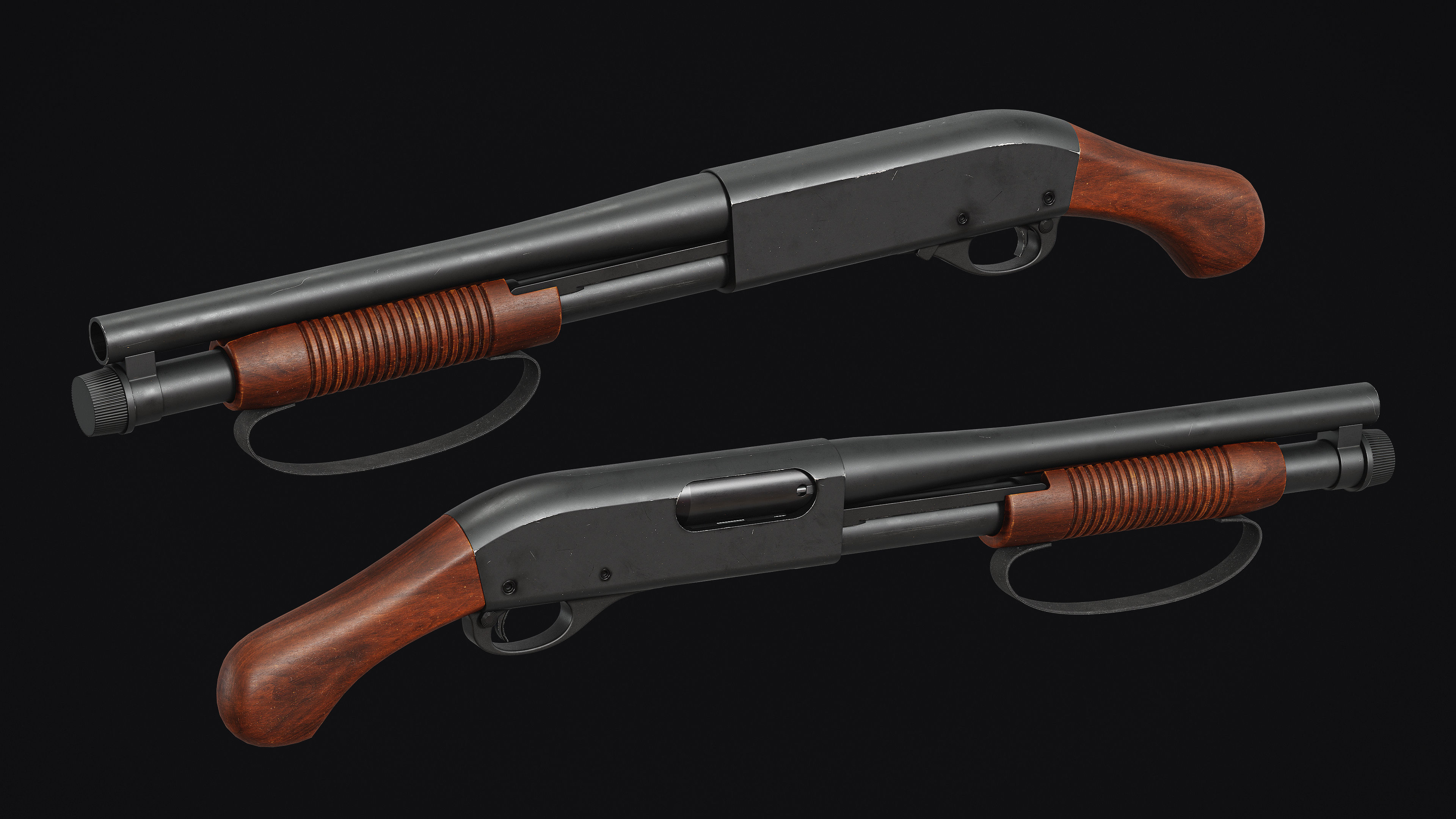 3D model Remington 870 shotguns pack VR / AR / low-poly | CGTrader