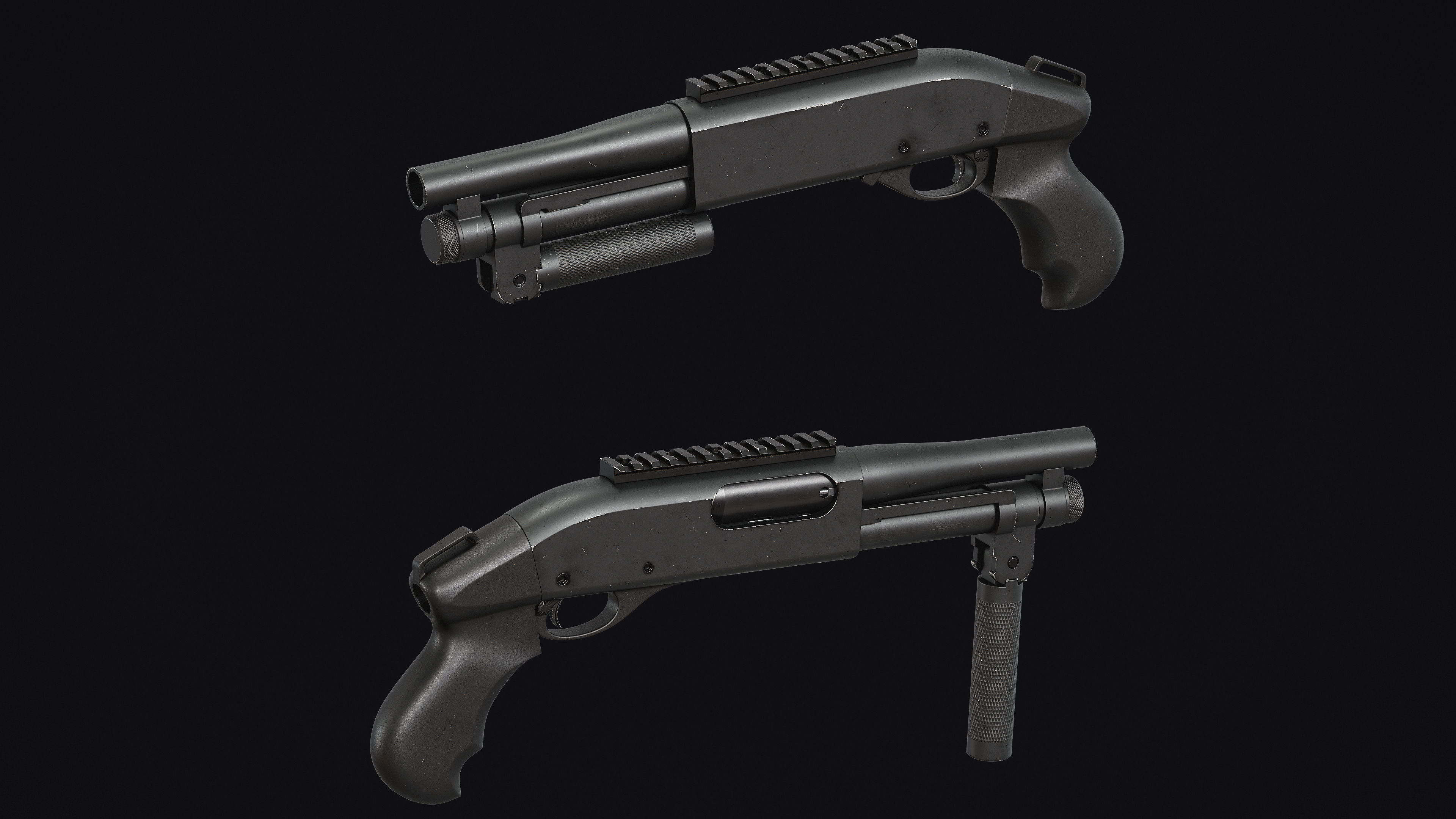 3D model Remington 870 shotguns pack VR / AR / low-poly | CGTrader