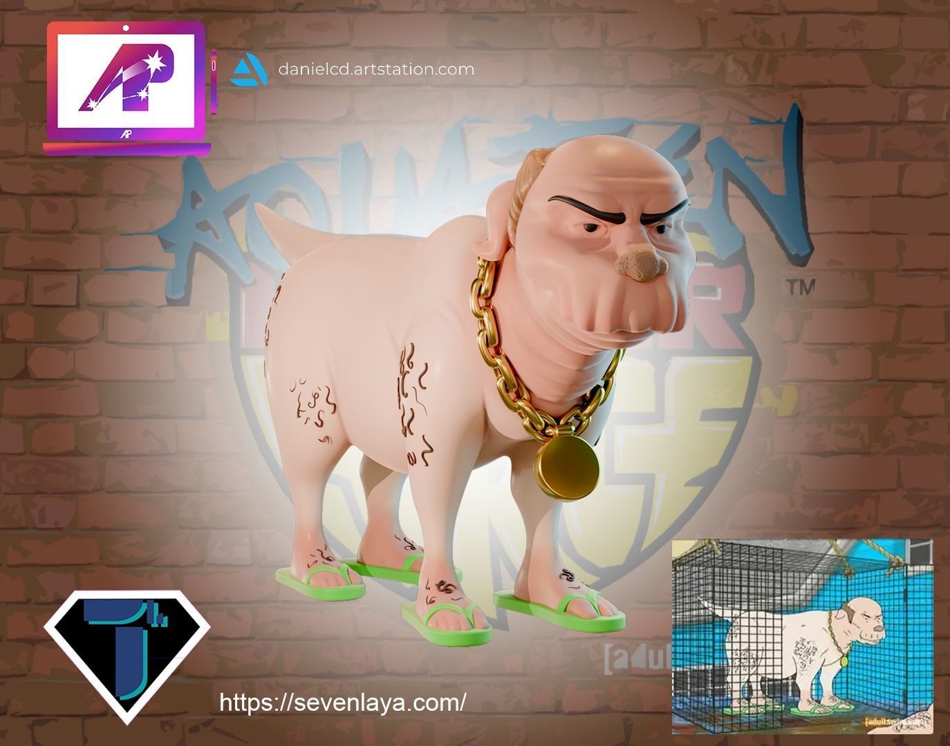 ATHF Carl Spaghetti 3D model 3D printable | CGTrader